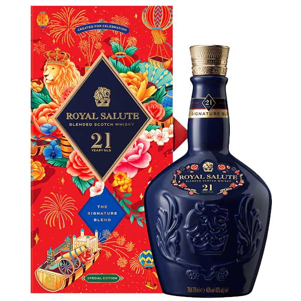 皇家禮炮21年2024花開富貴限定調和威士忌禮盒700ml ｜酒條通洋酒全台最大連鎖專賣店-全台地區買酒最便宜